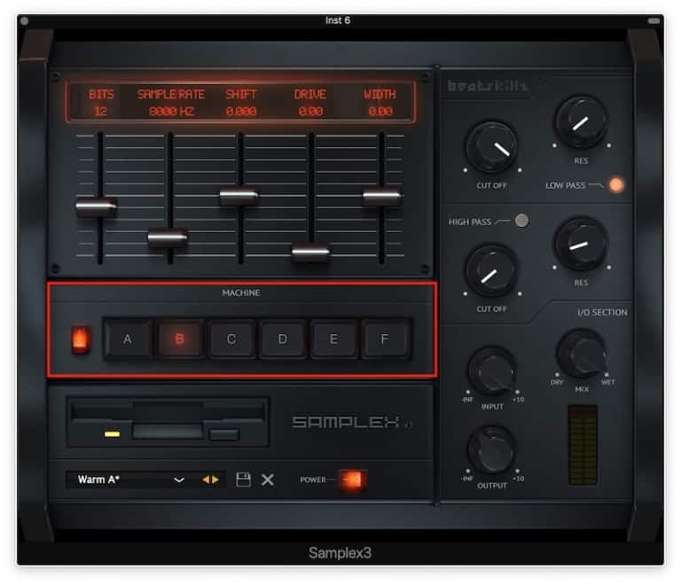 BeatSkillz SampleX V3レビュー 6つのビンテージサンプラーの音質をIRで再現 | 96bit-music