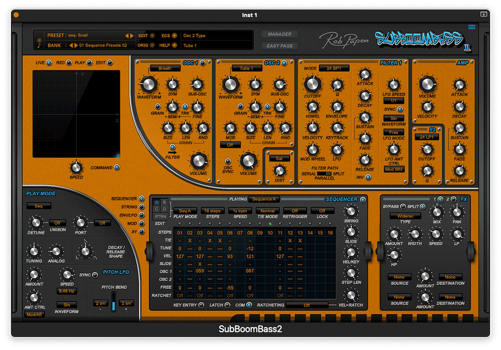 SubBoomBass 2レビュー：物理モデリング機能も搭載した重低音ベース音源 - 96bit-music